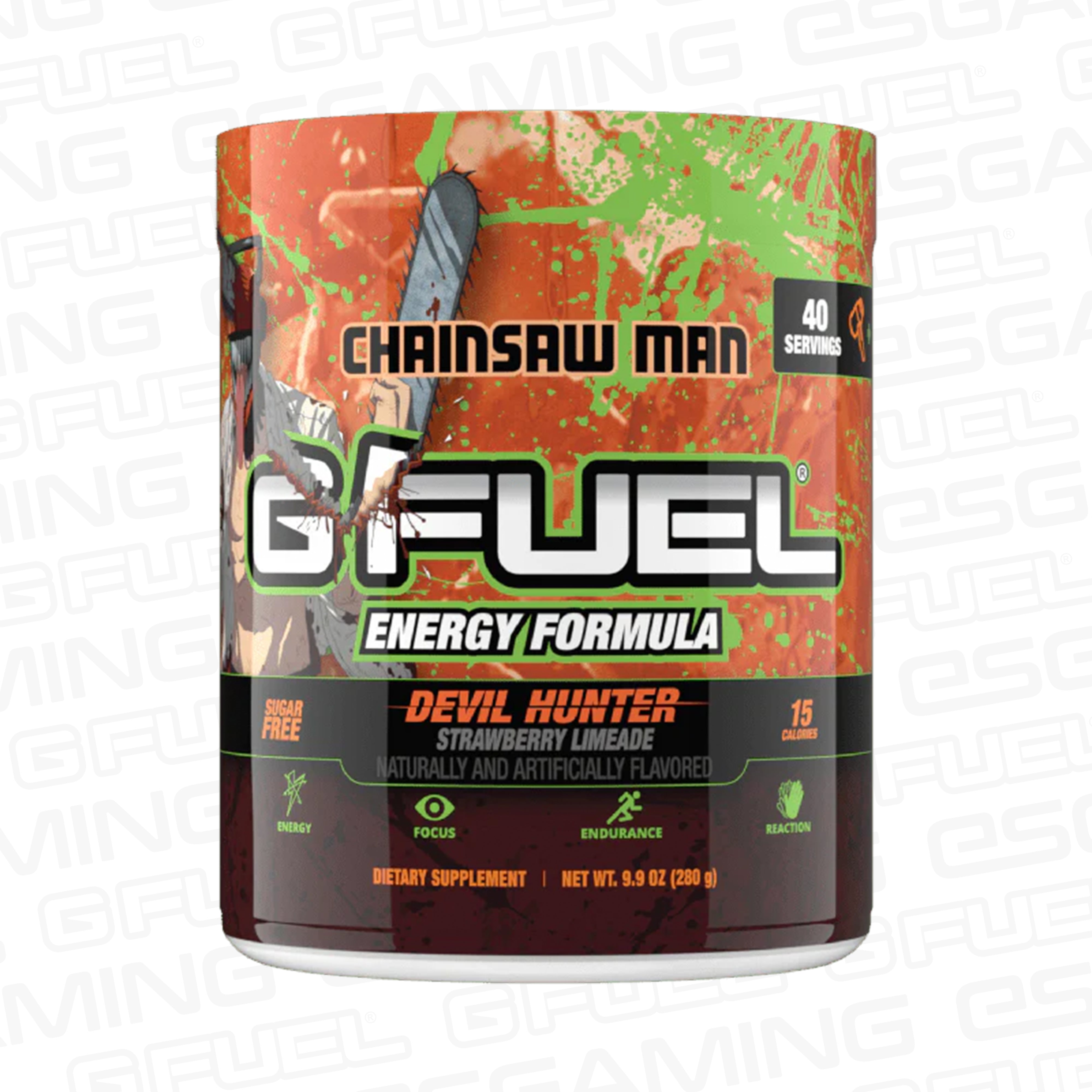 G Fuel Devil Hunter Tub - Energy Drink - Chainsaw Man - Caffeine - UK ...