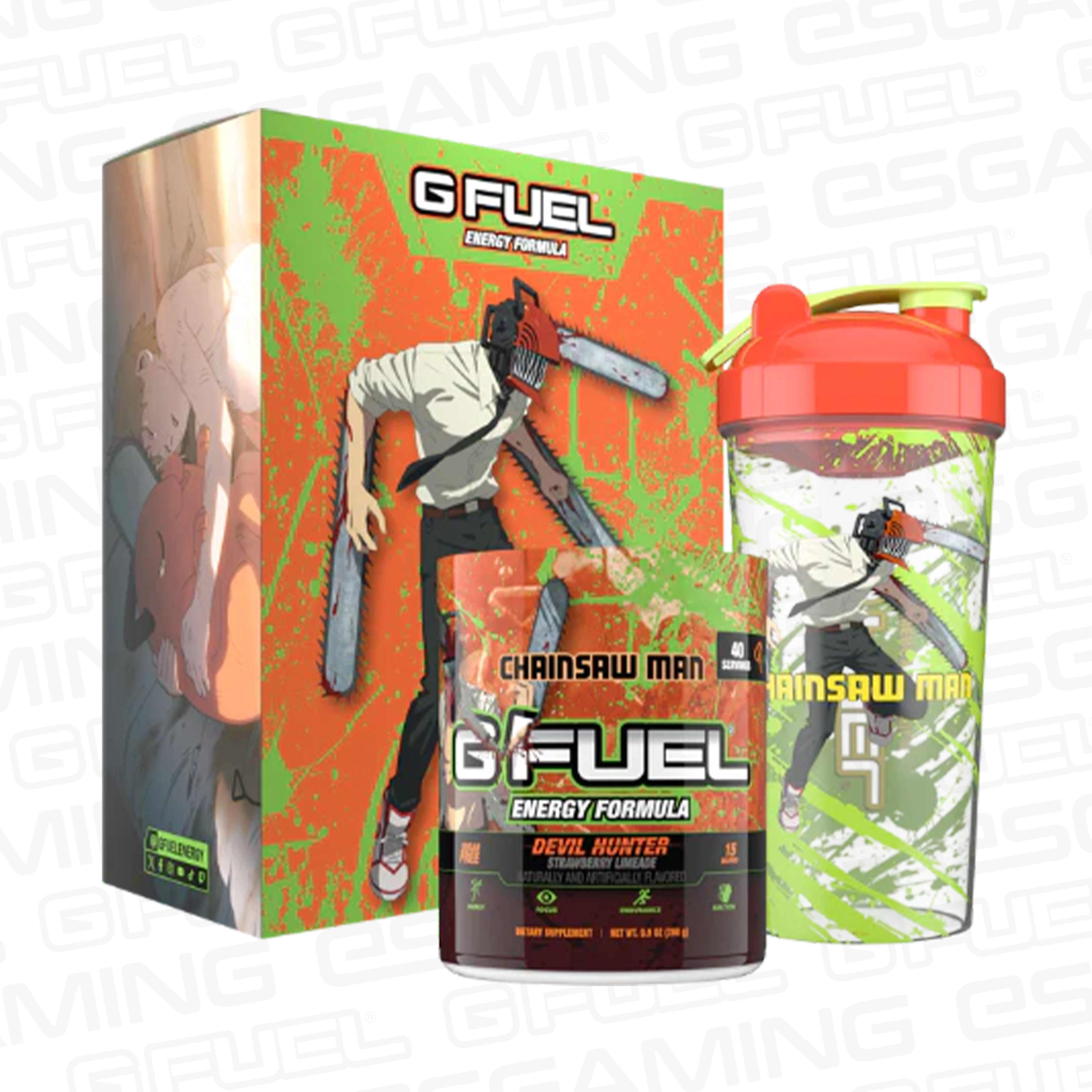 G Fuel Devil Hunter Collector Box - Energy Drink - Chainsaw Man - UK ...