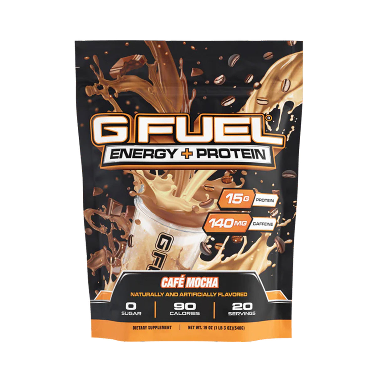 G Fuel Cafe Mocha Energy + Protein - 20 Servings – ESGAMING