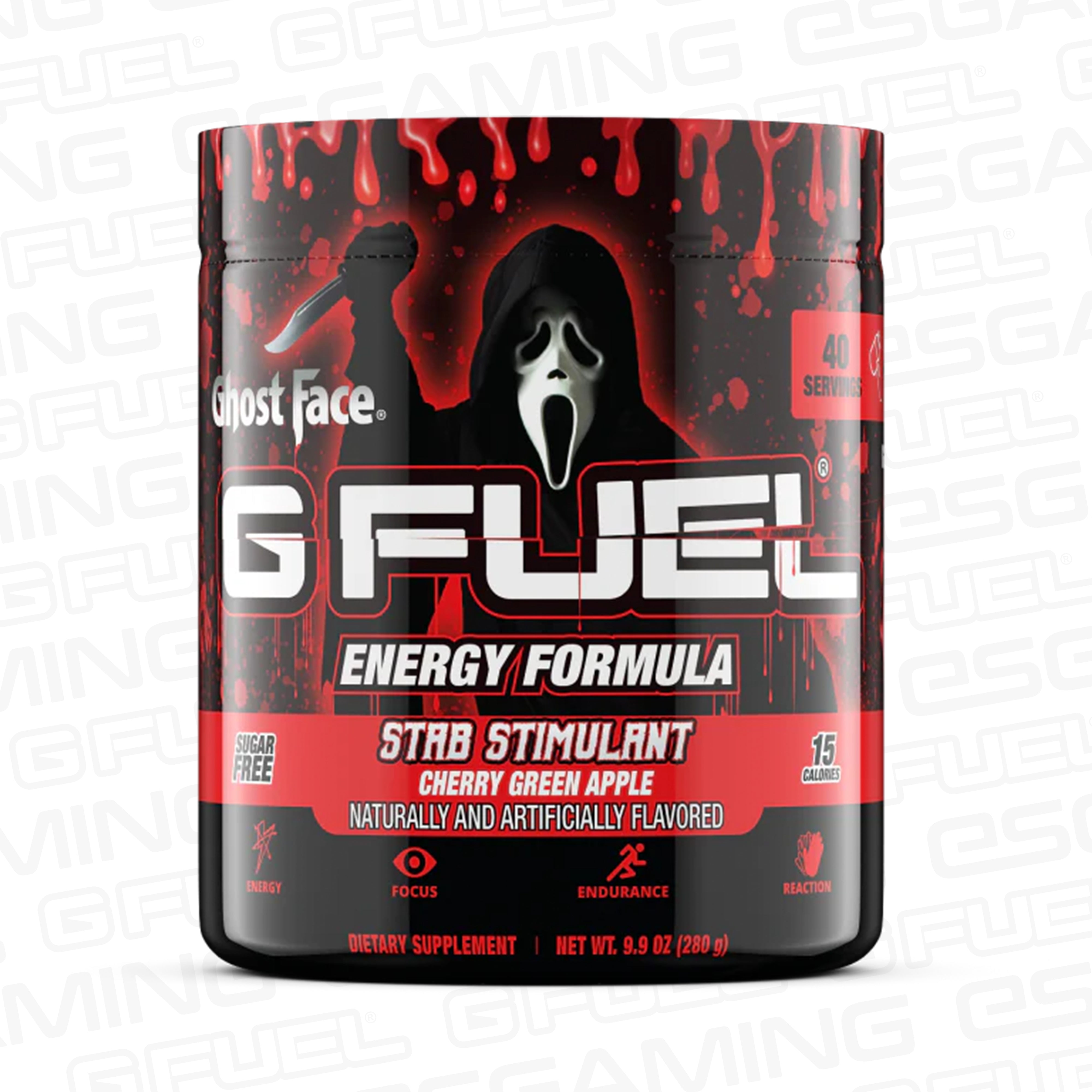 G Fuel Ghost Face Tub - 40 Servings - Energy Drink - UK – ESGAMING