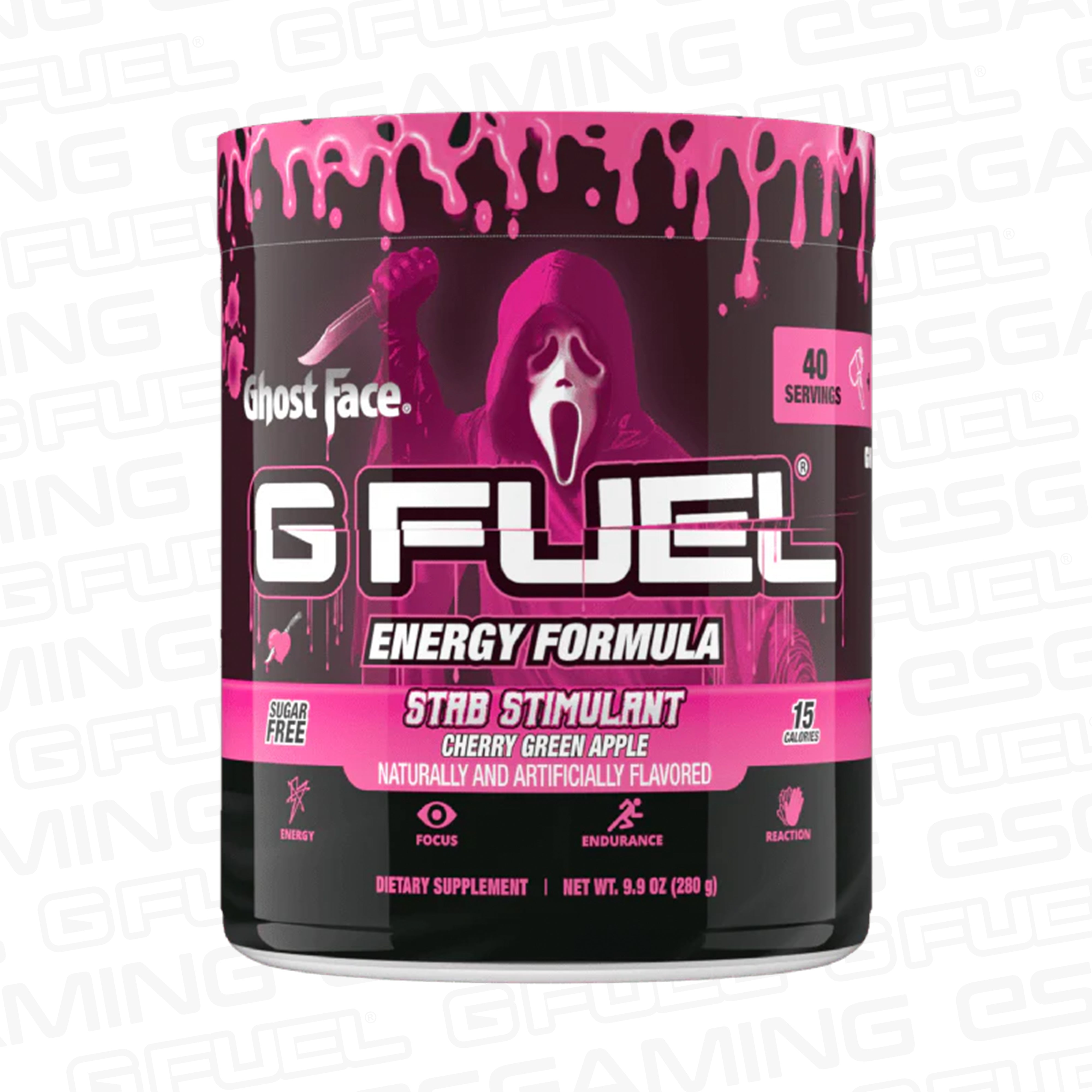 G Fuel Ghost Face Stab Stimulant Heartstopper Tub - Energy Drink ...