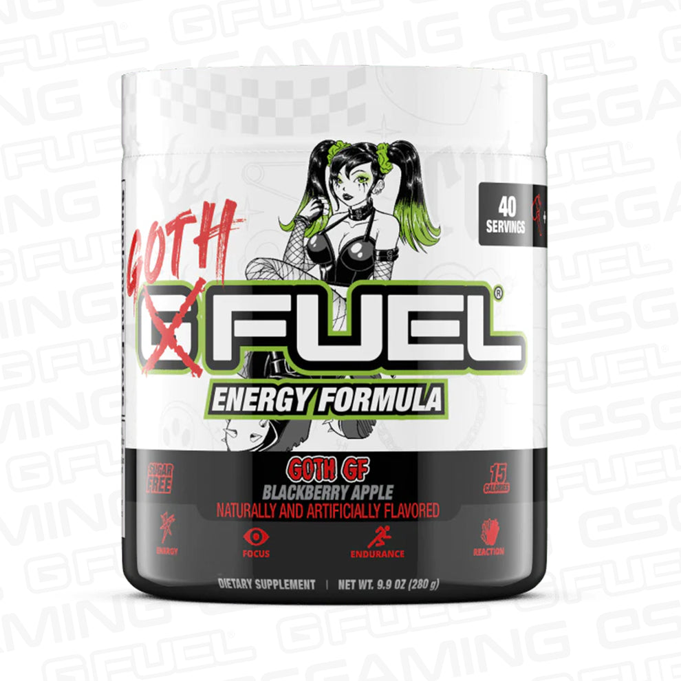 G Fuel Goth GF Tub - 40 Servings - Gamer - Energy Drink - UK – ESGaming