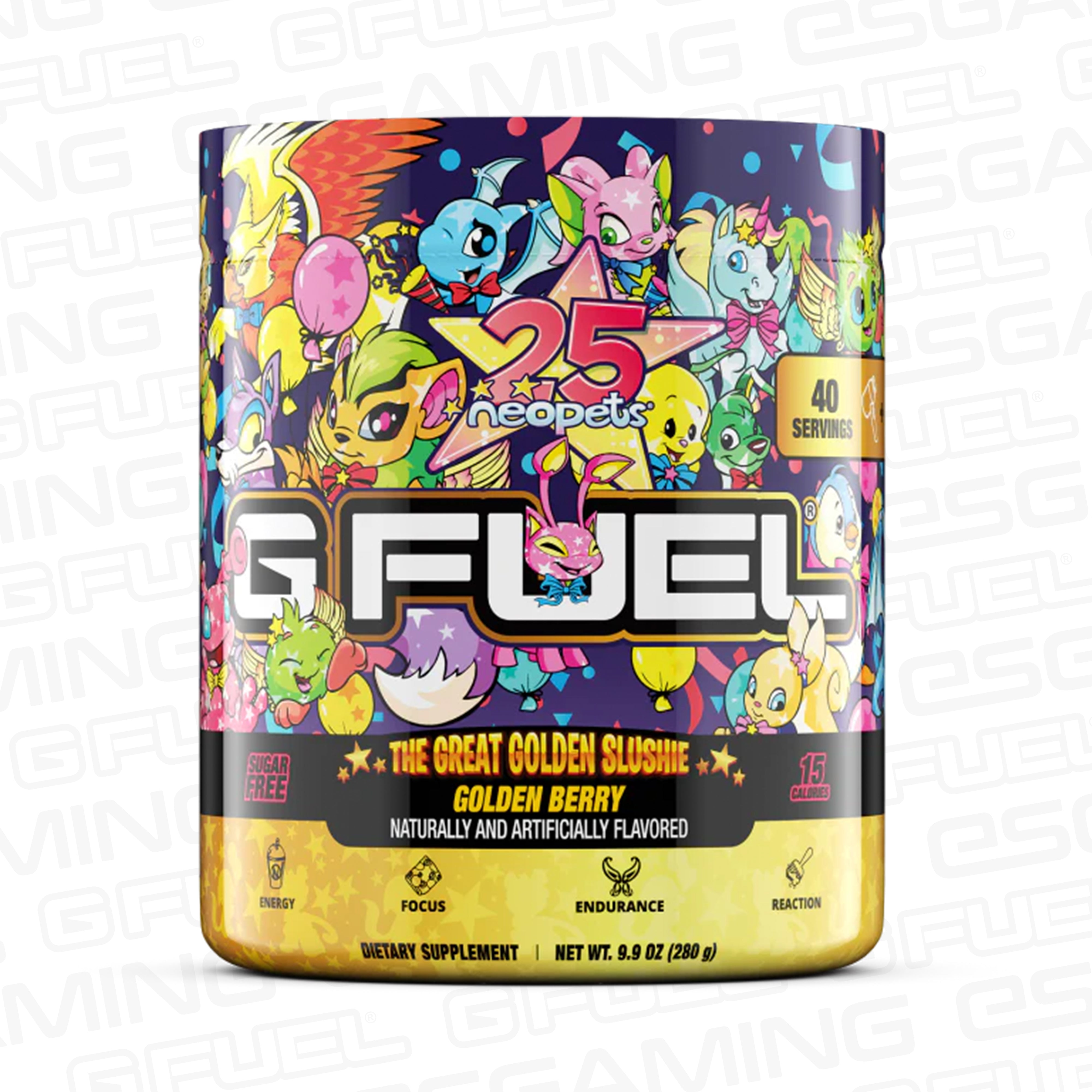 G Fuel The Great Golden Slushie Tub - 40 Servings - Energy Drink - UK ...