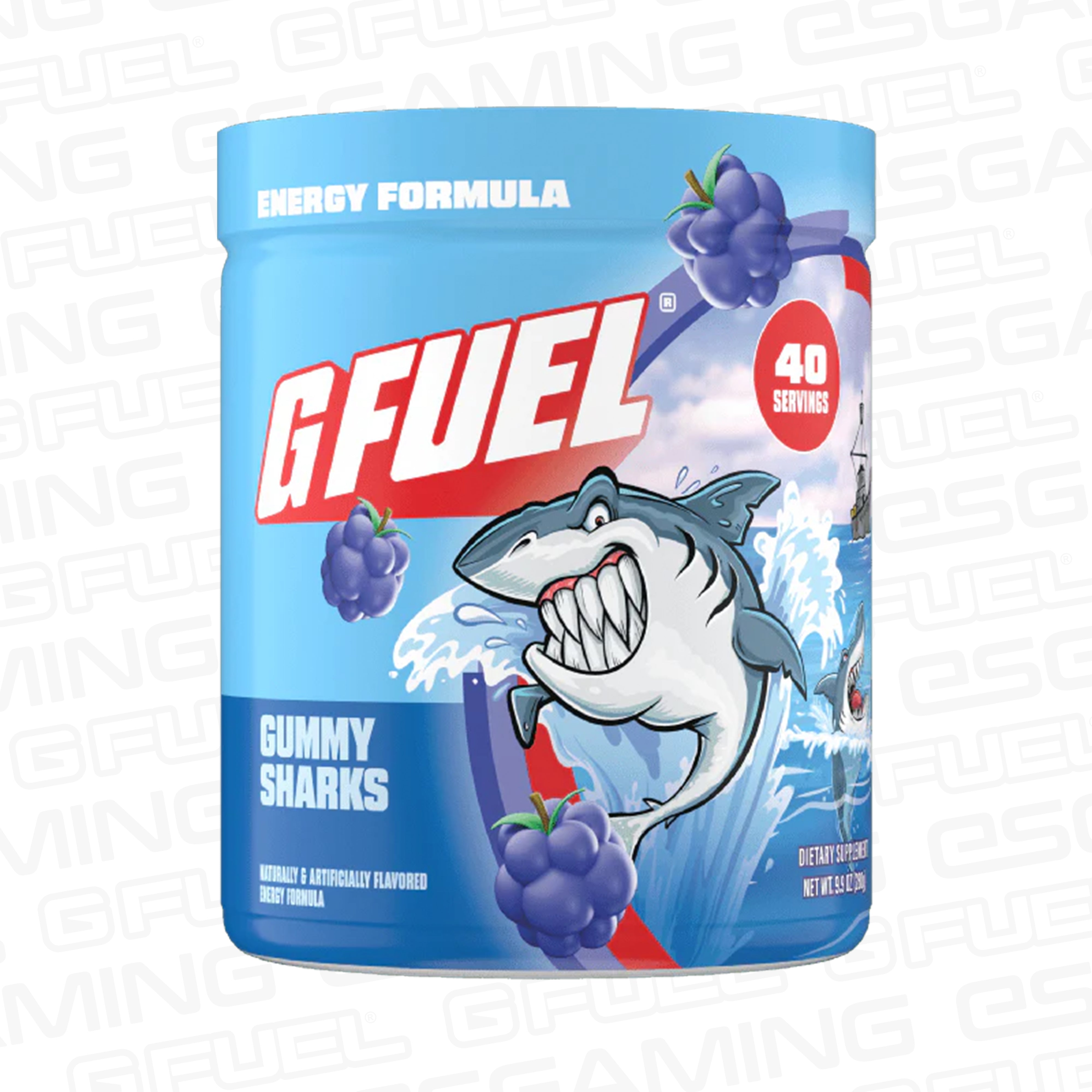 G Fuel Gummy Sharks Tub - Energy Drink - Caffeine - 40 Servings - UK ...