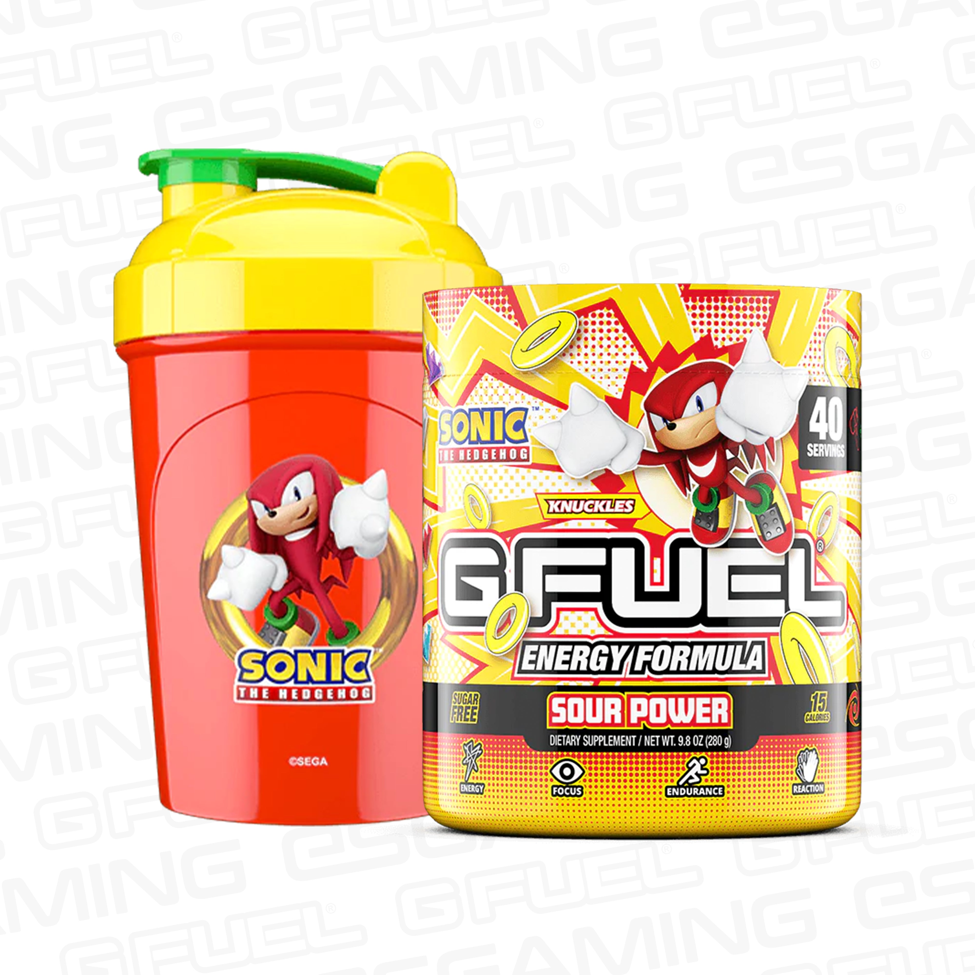 G Fuel Knuckles Sour Power Bundle - Sonic - Energy Drink - UK – ESGAMING
