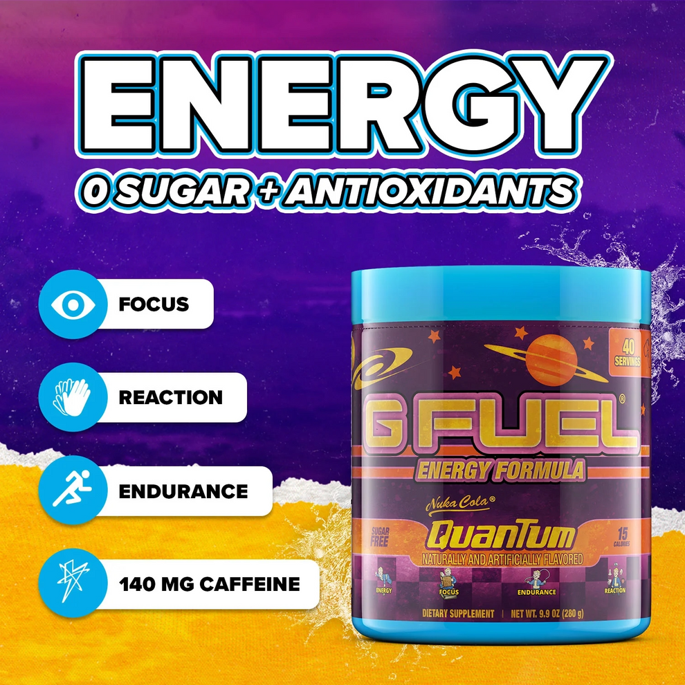 G Fuel Nuka Cola Quantum Tub - 40 Servings - Fallout - Energy Drink ...