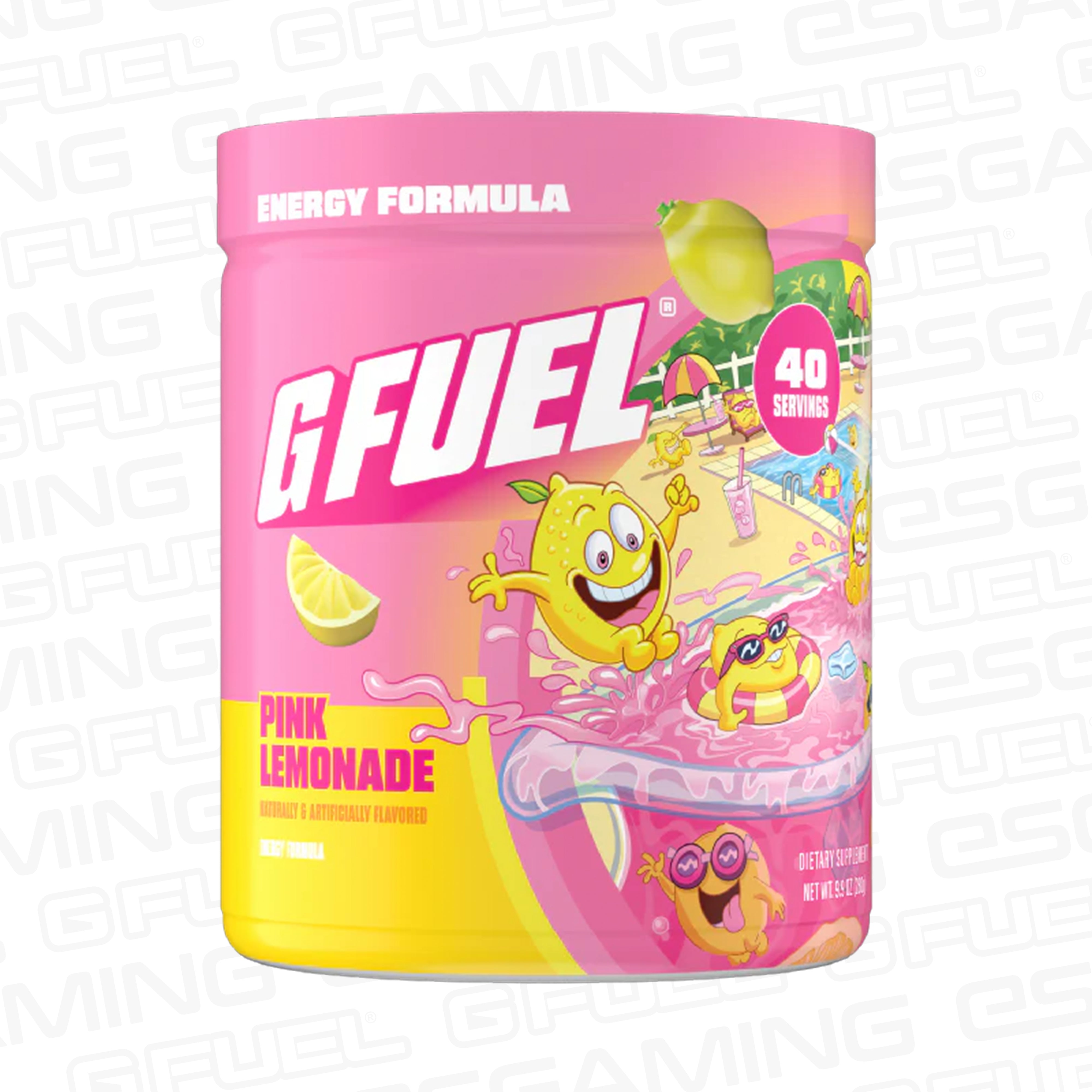 G Fuel Pink Lemonade Tub - Energy Drink - Caffeine - 40 Servings - UK ...