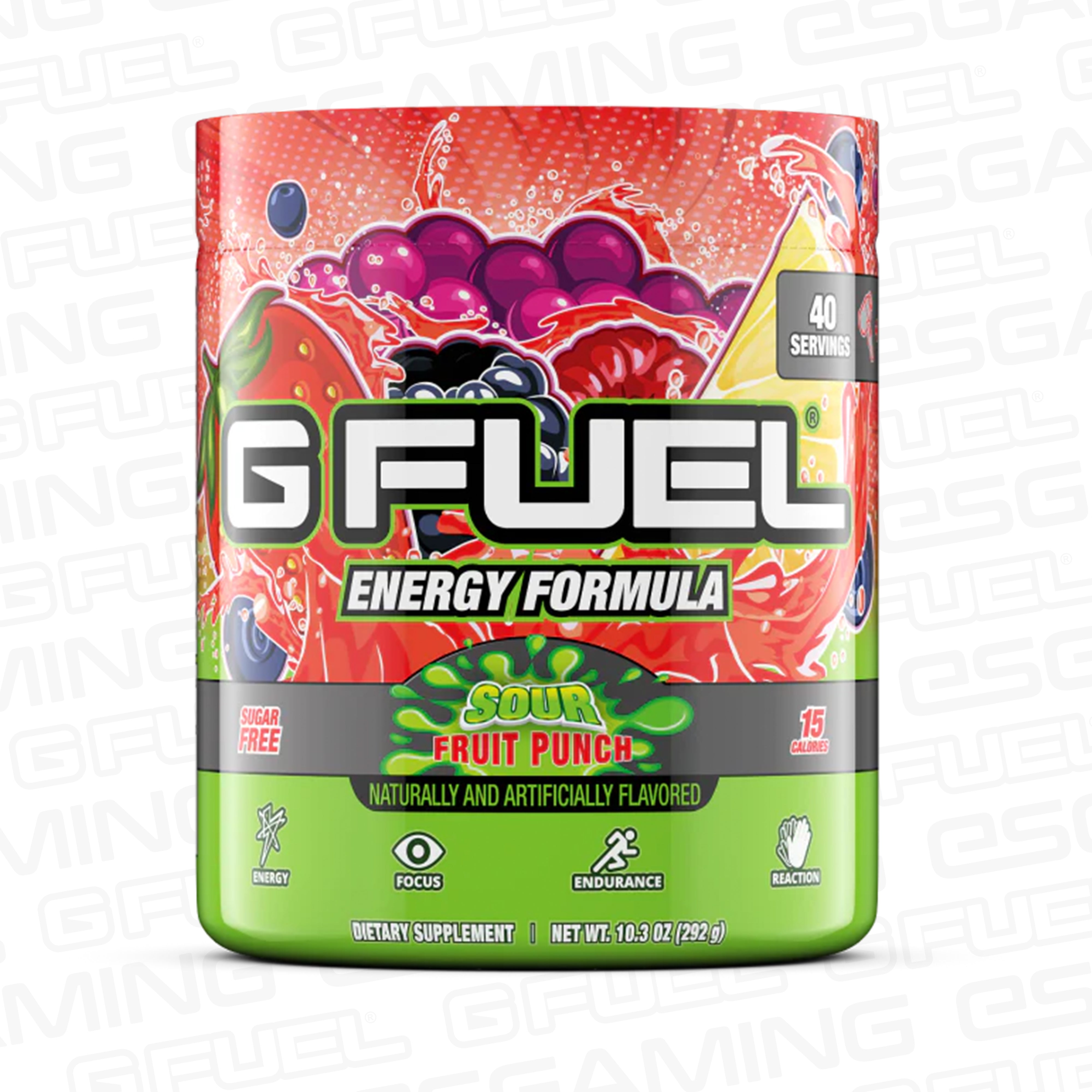 G Fuel Sour Fruit Punch Tub - 40 Servings - Energy Drink - UK – ESGAMING
