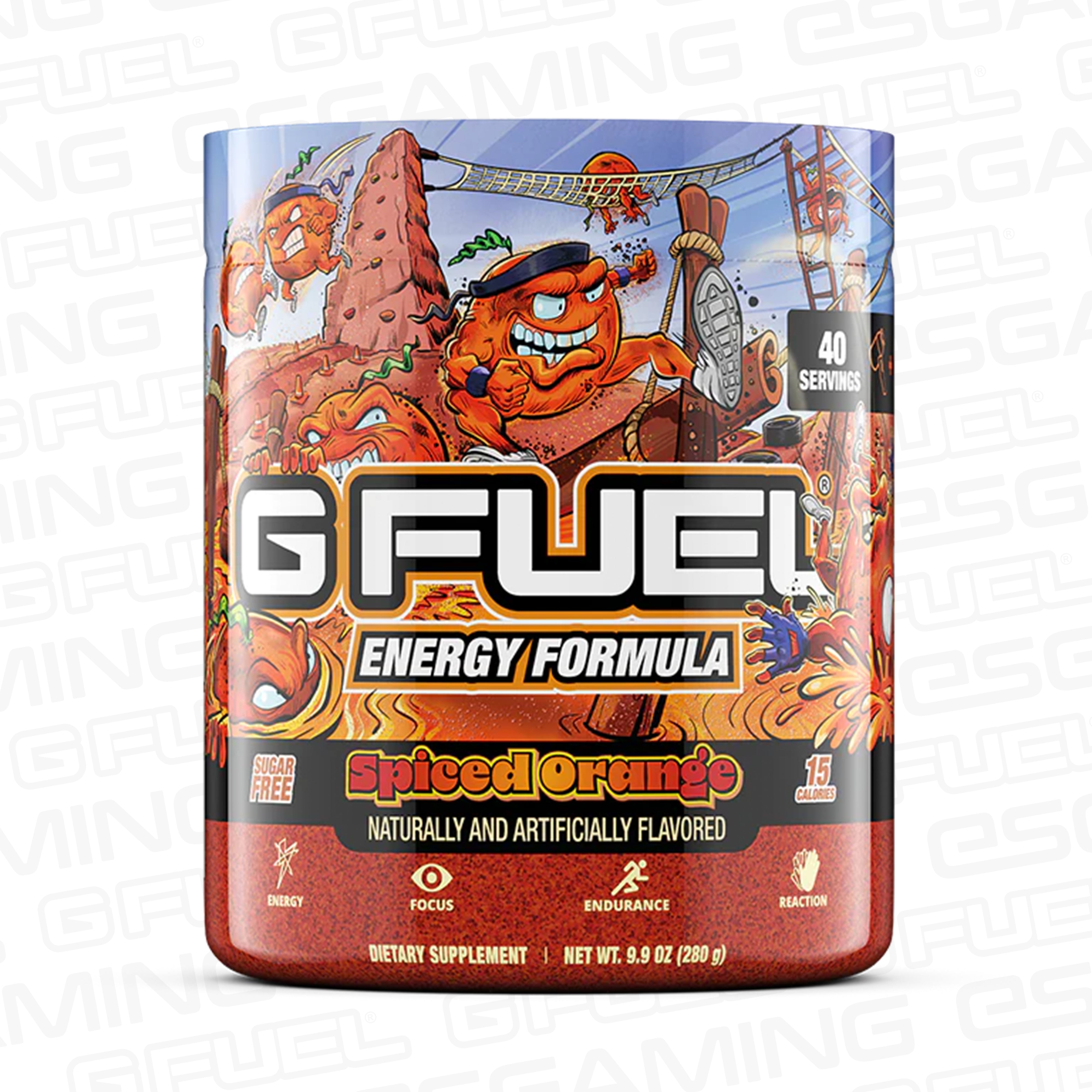 G Fuel Spiced Orange Tub - 40 Servings - Energy Drink - UK – ESGAMING