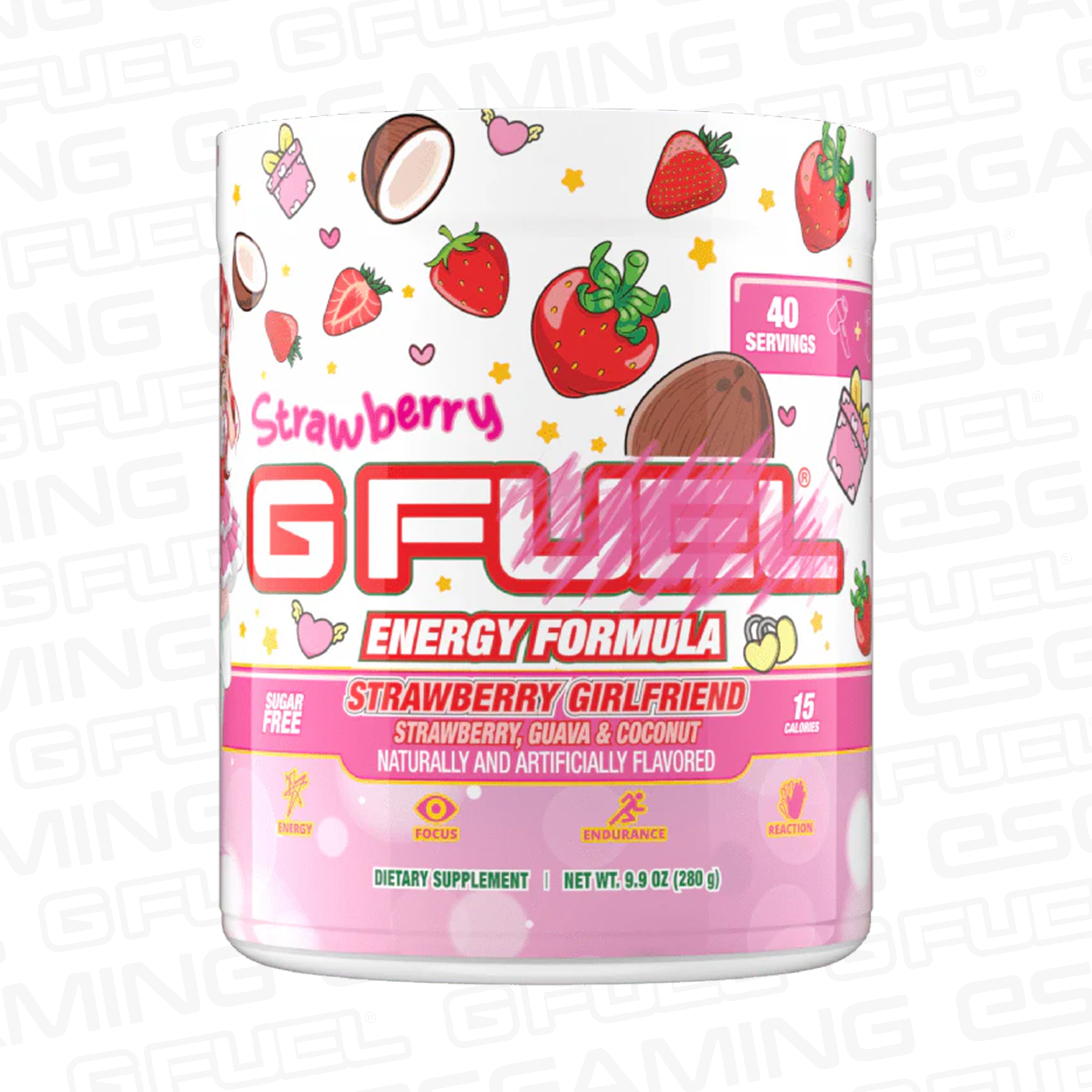 G Fuel Strawberry Girlfriend Tub - 40 Servings - Energy Drink - UK ...