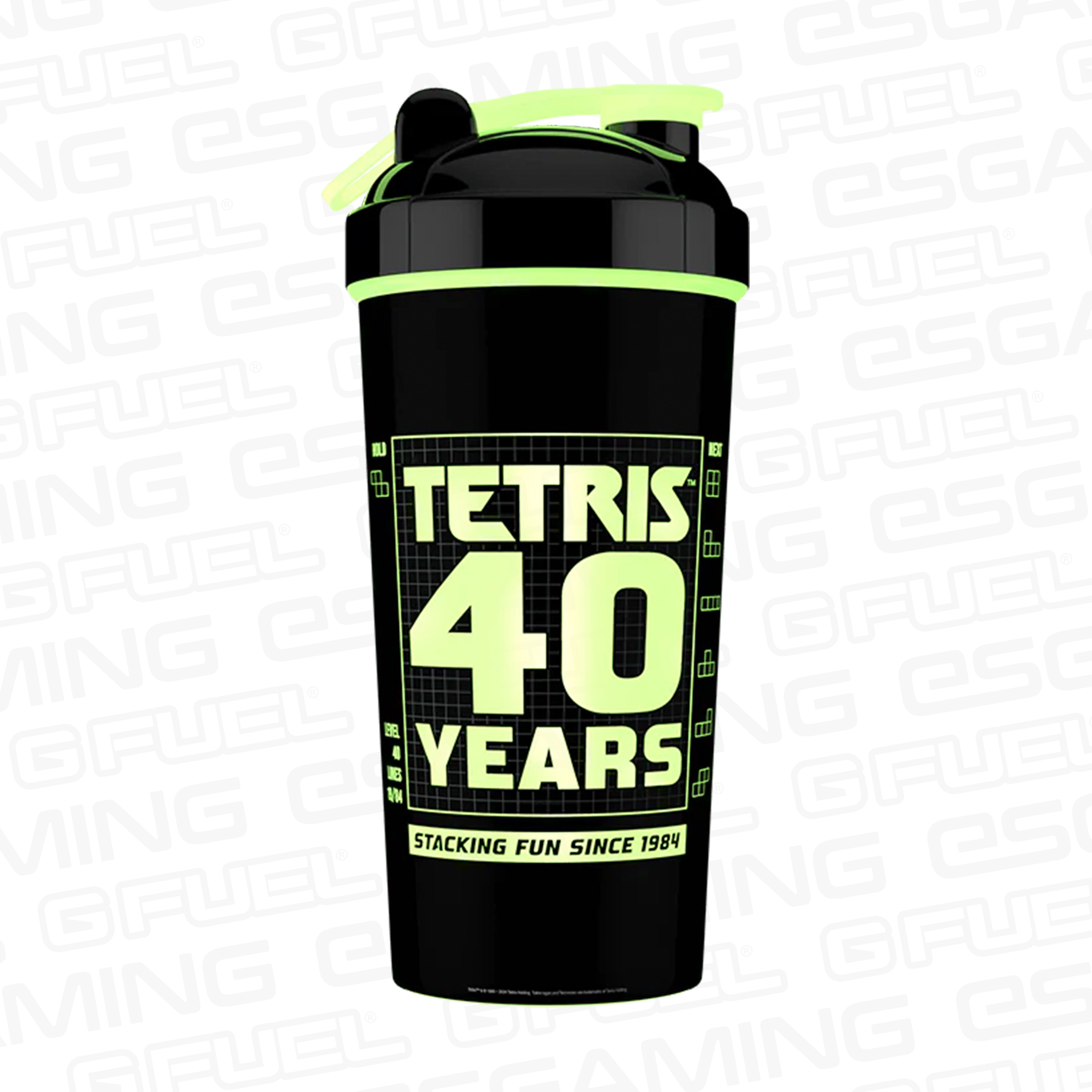 G Fuel Tetris 40th Anniversary - Shaker Cup - Energy Drink - UK – ESGAMING