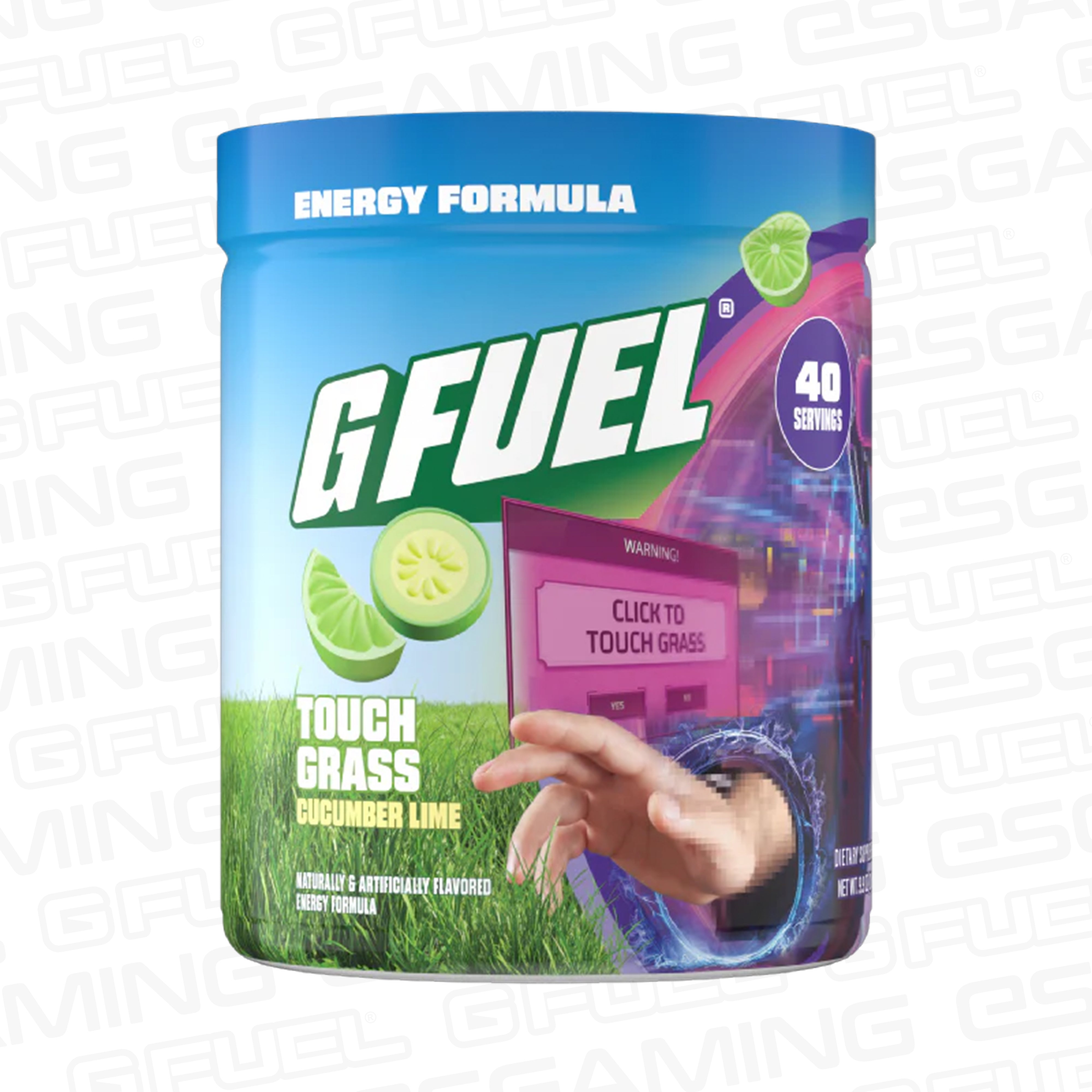 G Fuel Touch Grass Tub - Energy Drink - Caffeine - 40 Servings - UK ...